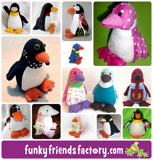 Sewing tutorial for Penny Penguin | Funky Friends Factory
