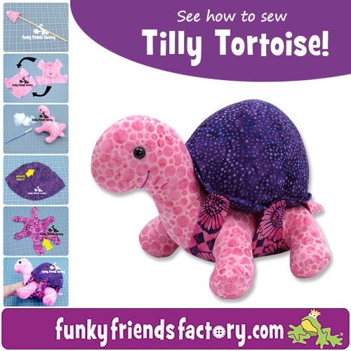 Tilly the Tortoise INSTANT DOWNLOAD Sewing Pattern PDF